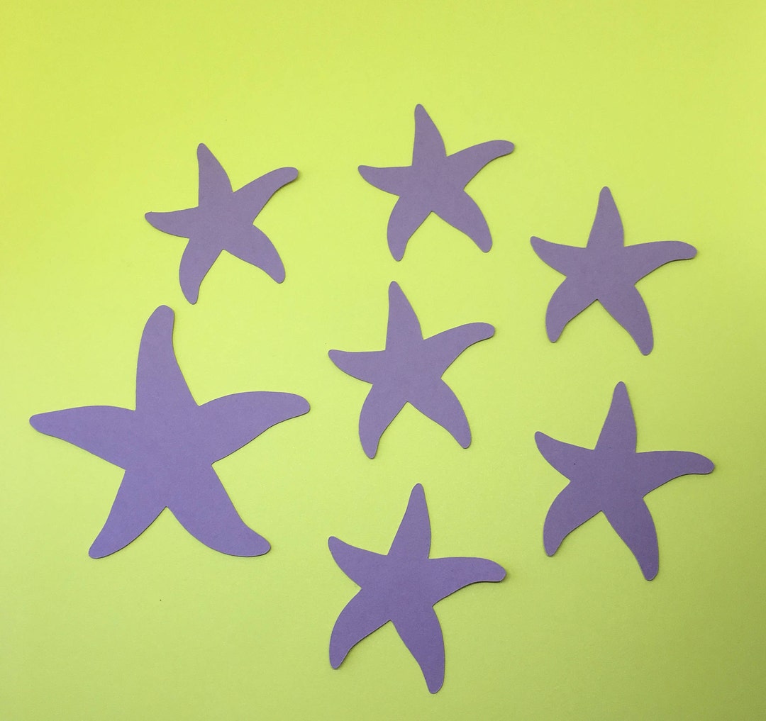 Sea Star, Star Fish Cardstock Die Cuts, Quantity: 25 - Etsy