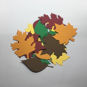 Fall/autumn Leaf Cardstock Pack Qty: 30 - Etsy