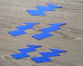 Lightning Bolt Paper Cut Outs Set of 25 - Etsy