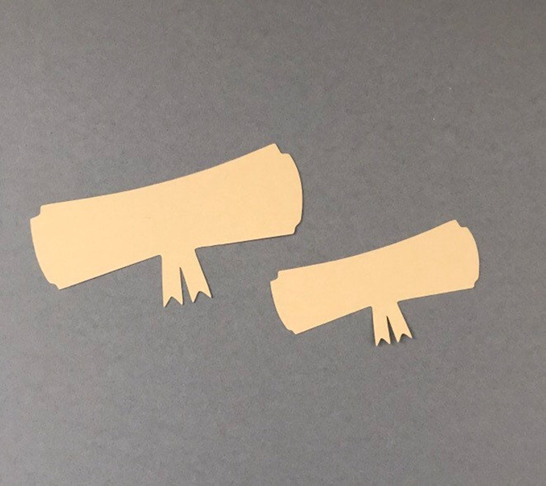 Diploma Graduation, Scroll Cardstock Die Cuts, Qty: 30 - Etsy