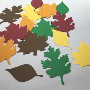 Fall/autumn Leaf Cardstock Pack Qty: 30 - Etsy