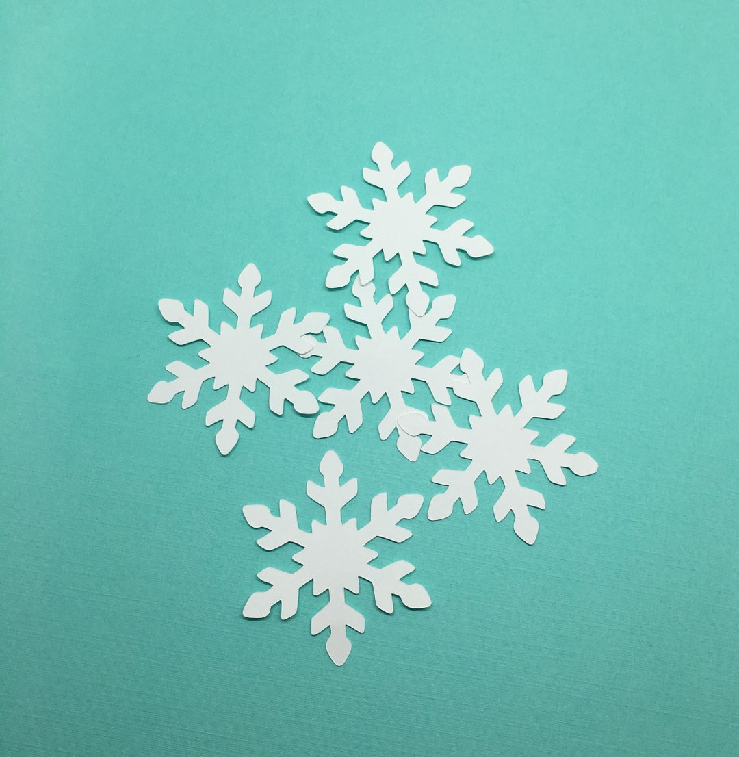 Snowflake Cardstock Die Cuts Qty: 25 - Etsy