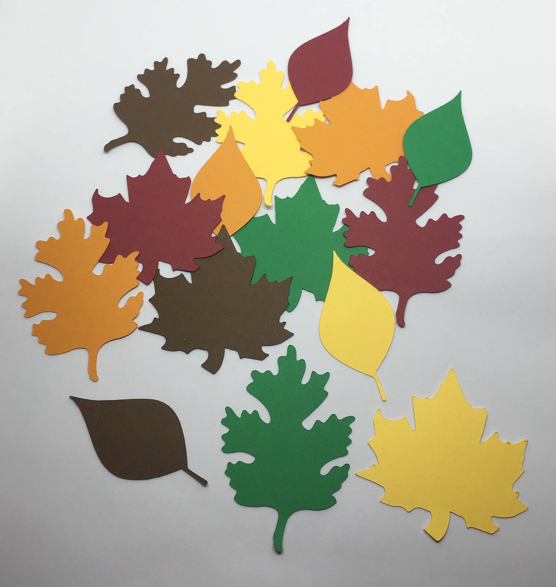 Fall/Autumn Leaf Cardstock Pack Qty: 30 - Etsy.de