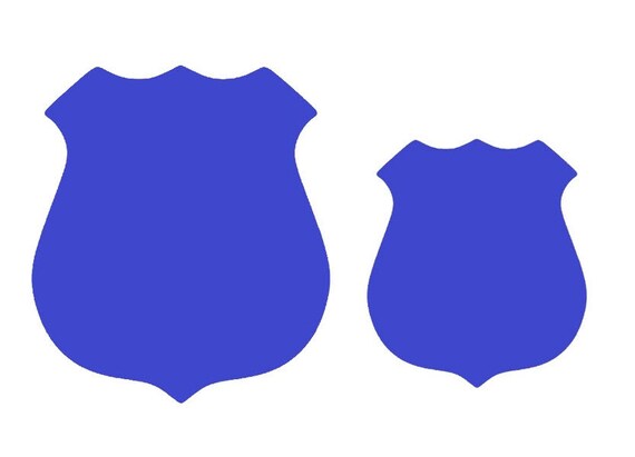 Badge Police Badge Sheriff Badge Cardstock Die Cuts Qty: 25 | Etsy