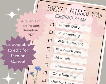 Out of the Office Sign, School Office Sign, Personalized School ...