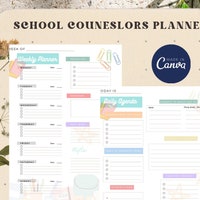 School Counselor Visit Log With Coloring Border Instant PDF Download - Etsy