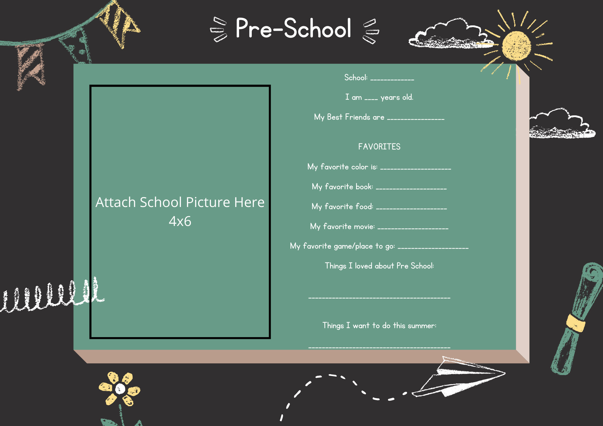 Personalized School Memory Box Printable Kit (DIY) - Etsy