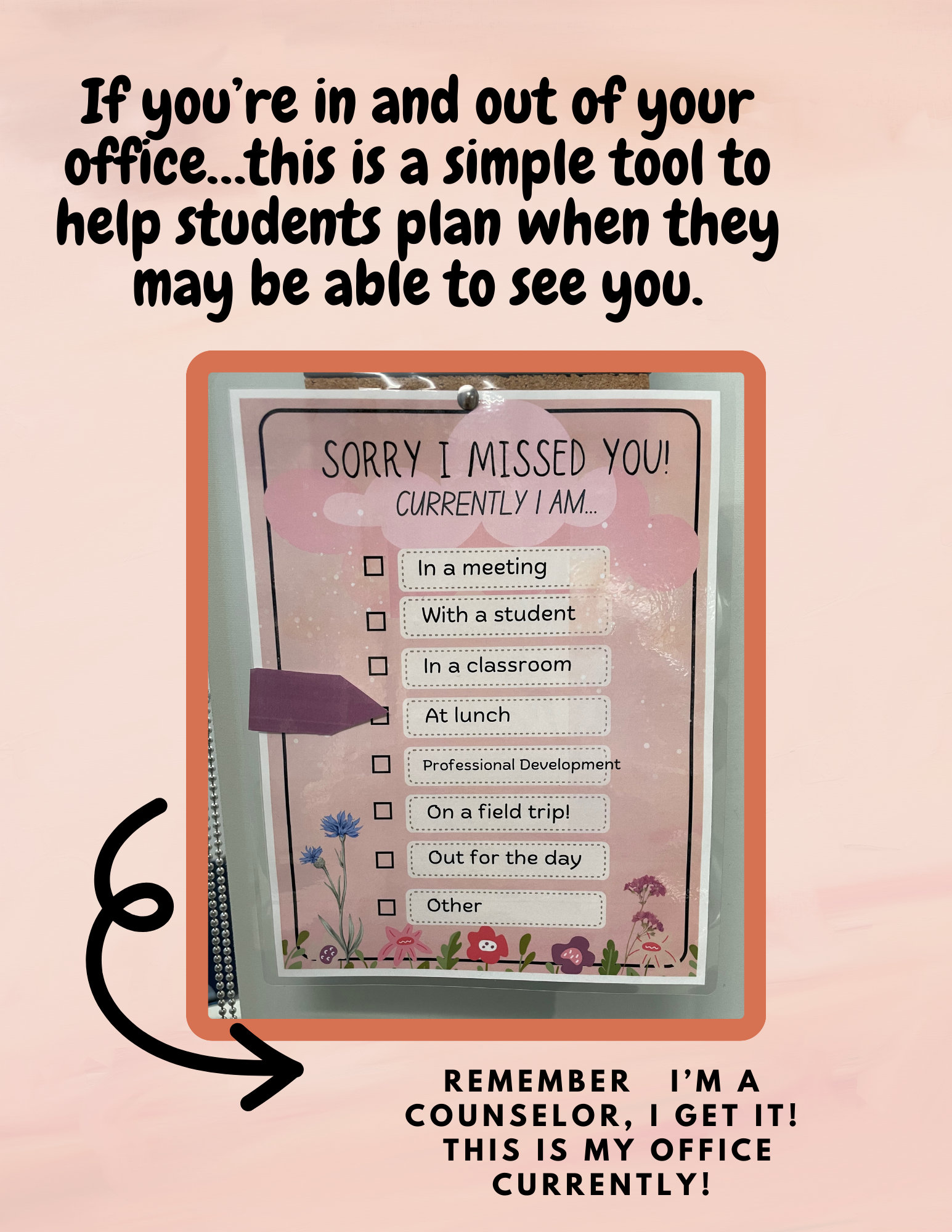 Out of the Office Sign, School Office Sign, Personalized School ...