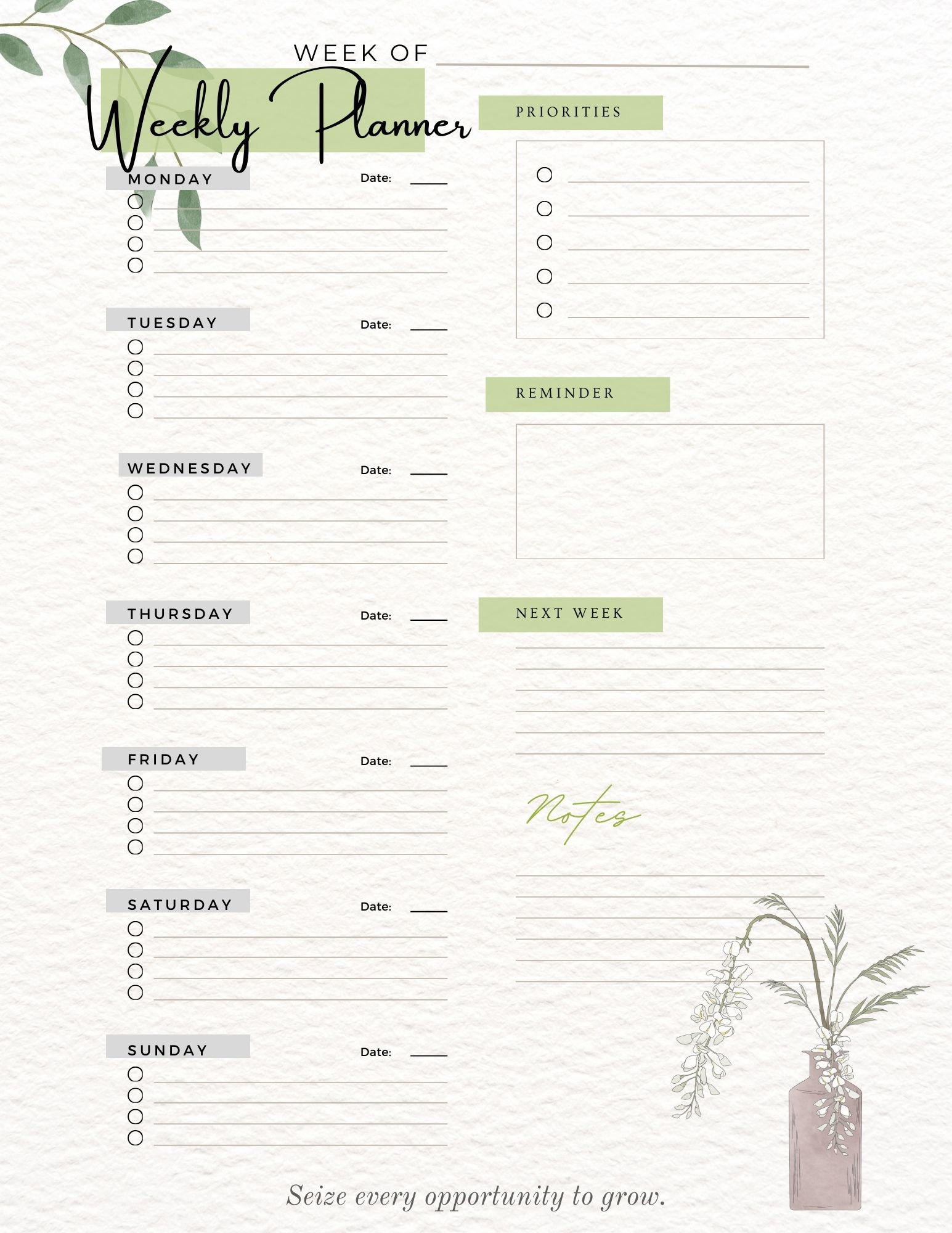 School Counselors Planner, School Counseling Daily Calendar, To-do ...