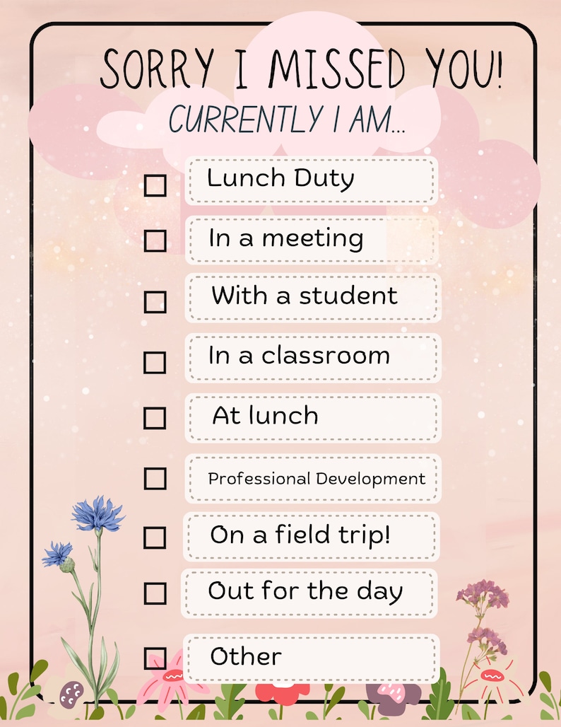 Out of the Office Sign, School Office Sign, Personalized School ...