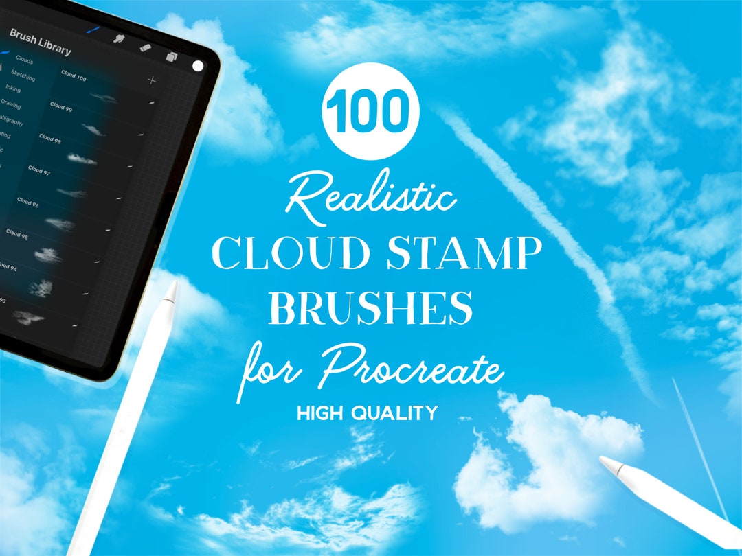 Procreate Realistic Cloud Stamp Brushes (instant Download) - Etsy
