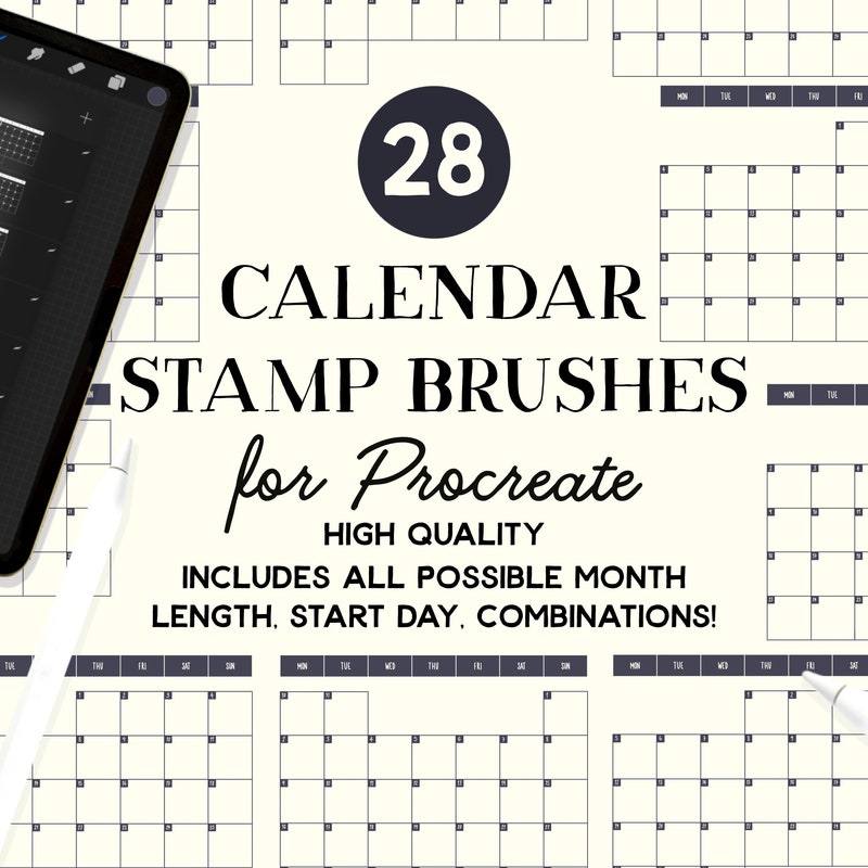 Calendar Stamp - Etsy