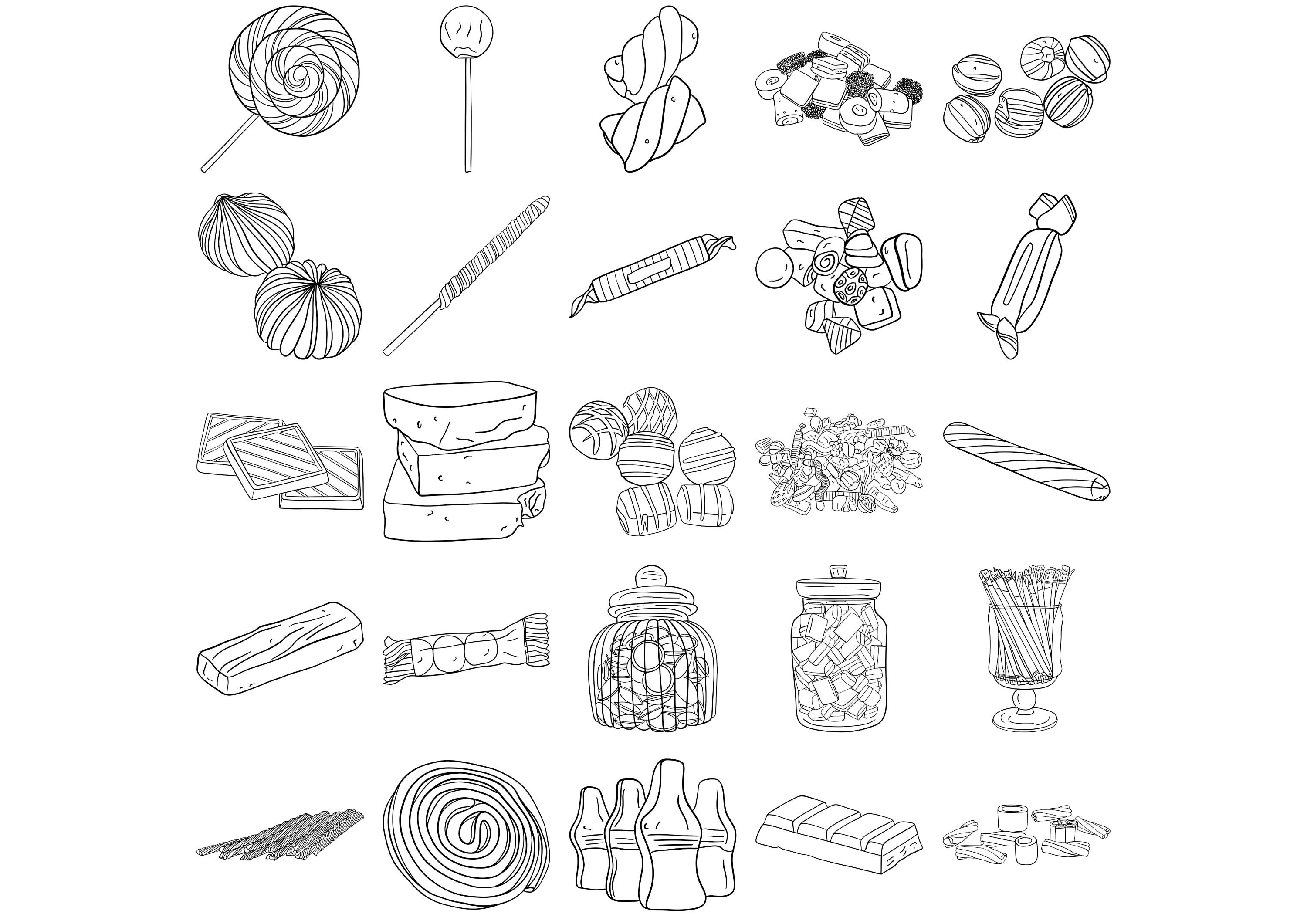 Procreate Candy Stamps, 25 Sweet Confectionery Stamp Brushes for ...