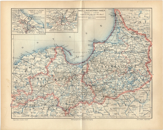 Home Décor Home & Living 1911 Prussia Prussian Expansion Map German ...