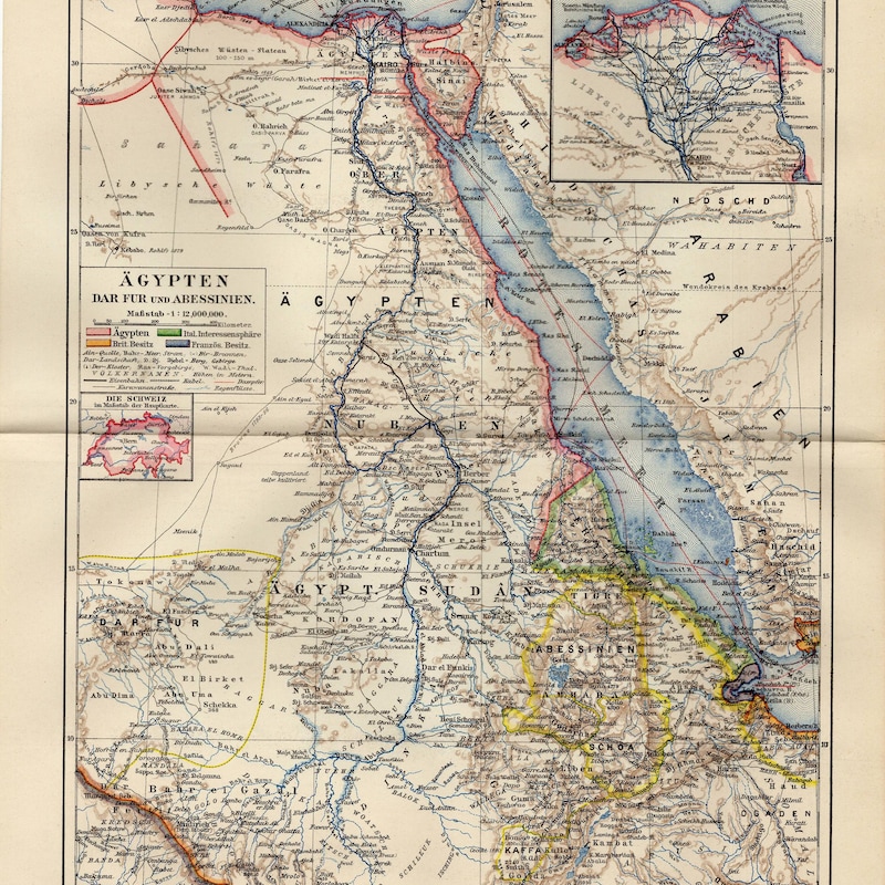 Antique arab map - Etsy.de