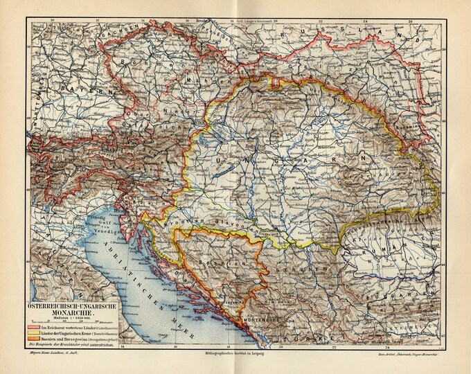 Austro hungarian empire map 1867