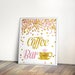 Coffee Bar Coffee Sign 11x14 8x10 Gold Pink INSTANT - Etsy