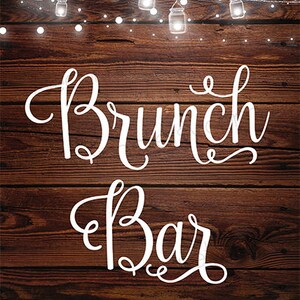 Brunch Bar Sign, 11x14, 8x10, Wood, INSTANT Download, Kitchen ...