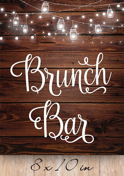 Brunch Bar Sign 11x14 8x10 Wood INSTANT Download Kitchen - Etsy