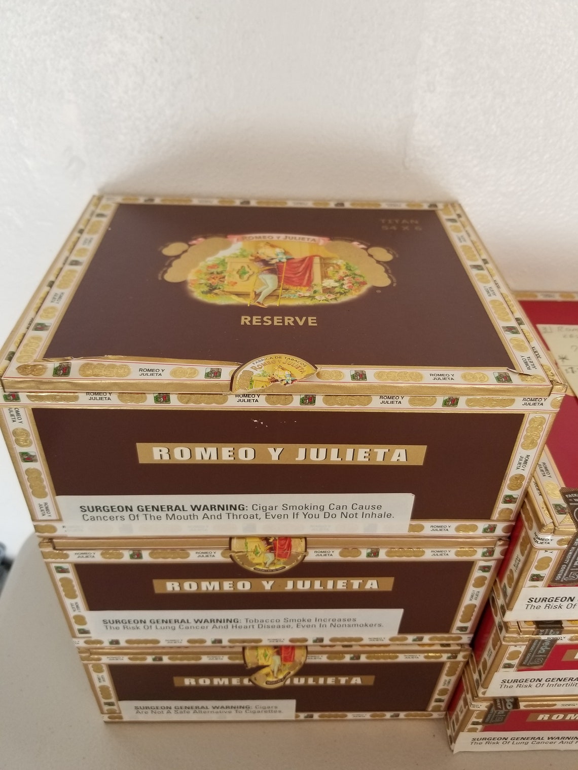 Romeo Y Julieta Romeo and Juliet Empty Wooden Cigar Boxes | Etsy