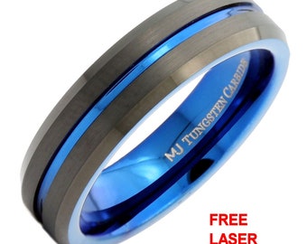 Blue Wedding Band | Etsy