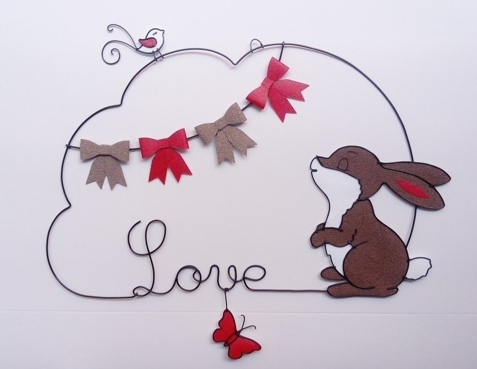 Prénom en fil de fer lapin | Etsy France