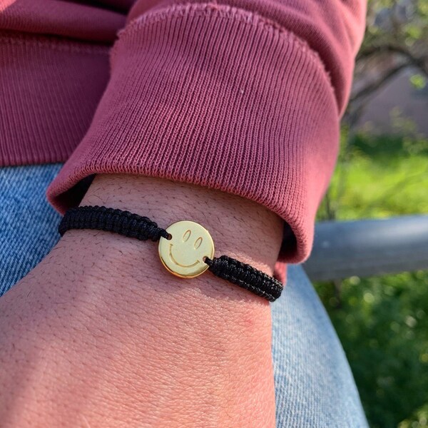 Smile Face Bracelet - Etsy