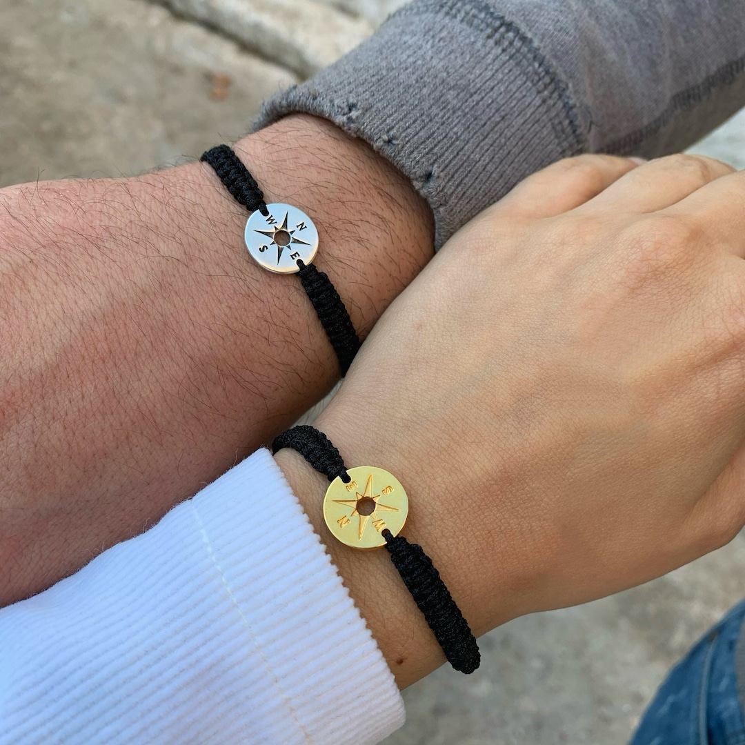 Compass Bracelets, Compass Charm Bracelets, Compass Jewelry, Gift for ...