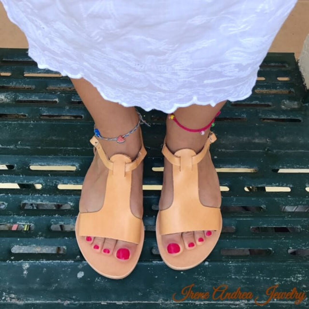 Ancient Goddess Sandals, Greek Leather Sandals, Greek Sandals, Handmade ...