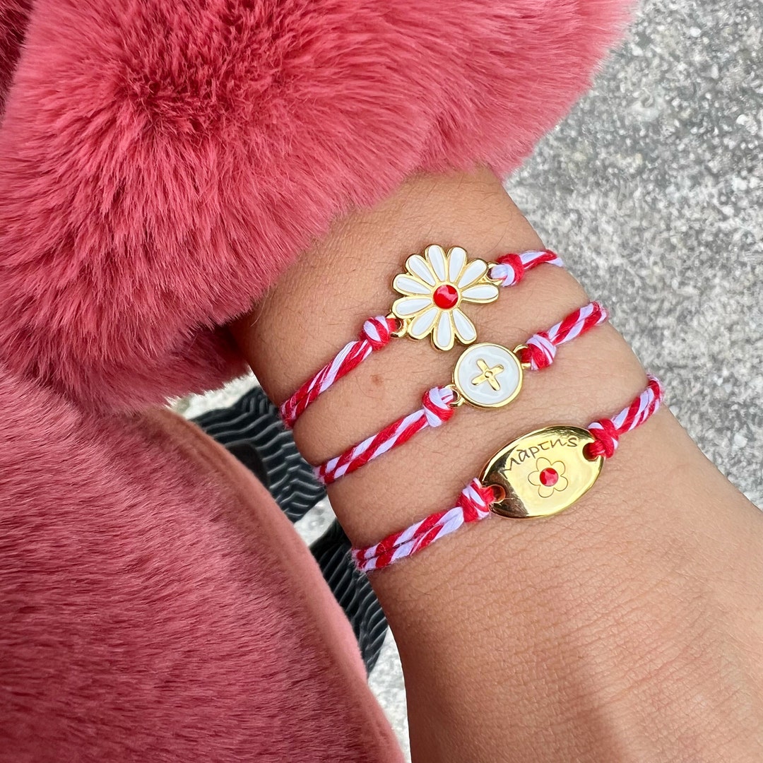 March Bracelets, Greek Martis Bracelets, Martakia Bracelets, Cross ...