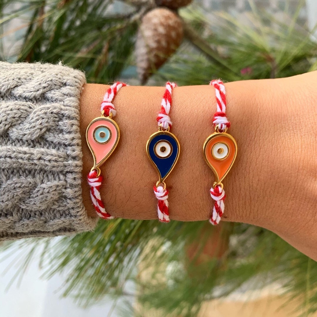 March Bracelets, Greek Martis, Evil Eye March Bracelets, Martakia ...