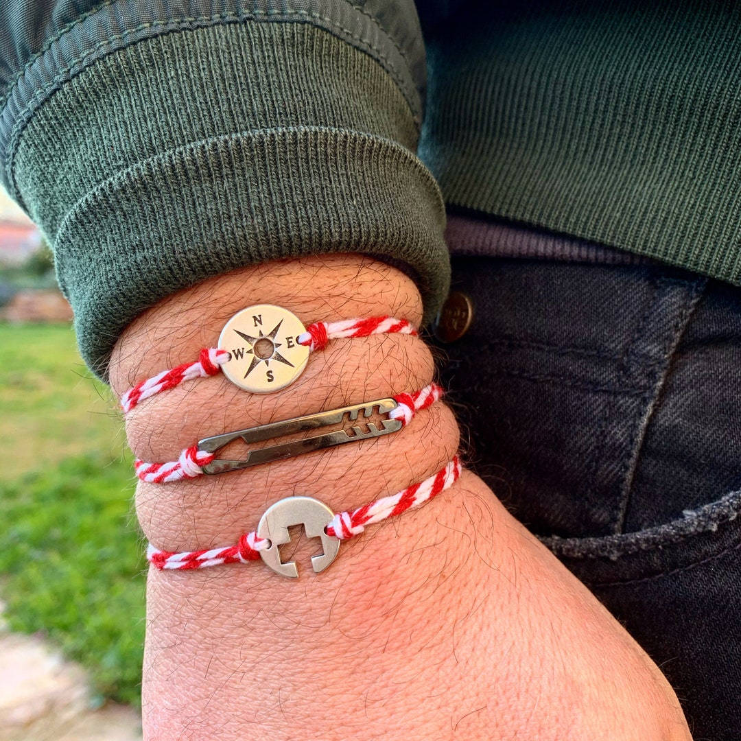 March Bracelets, Greek Martis, Compass Bracelet, Cross Bracelet, Arrow ...