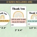 Rainbow Thank You Gift Tags | Teacher Appreciation Gift Tags | Thank ...