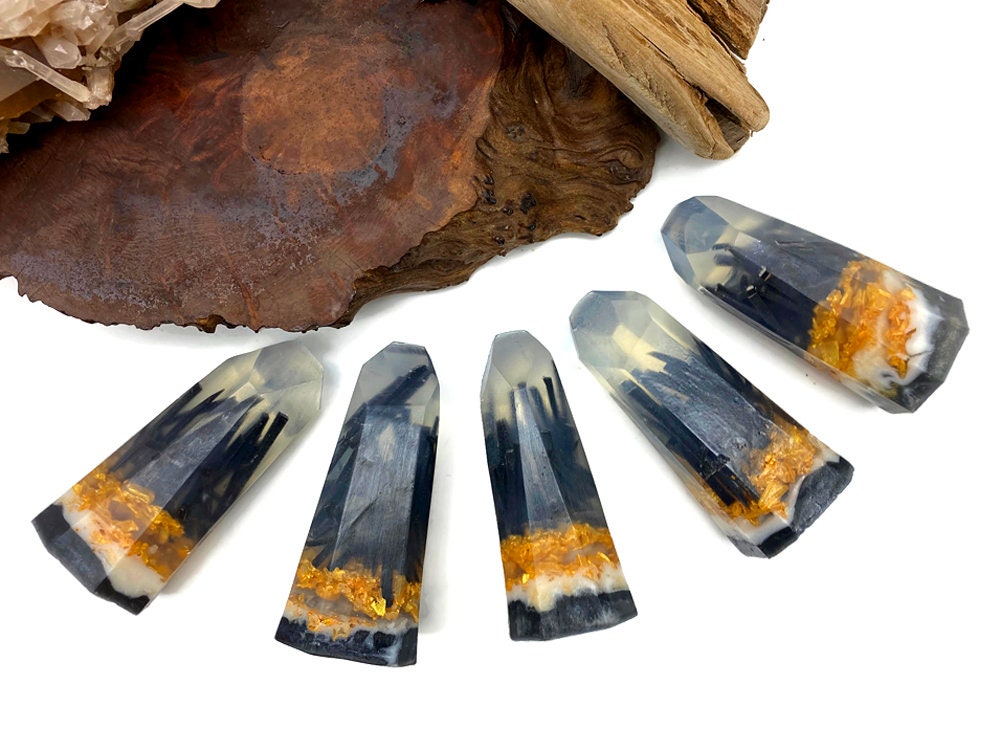 Moonstone Crystal Point Artisan Made Hand / Bath Glycerin | Etsy