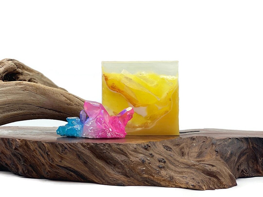 Citrine Crystal Soap - Polished Agate Square Crystal Hand / Bath Bar ...