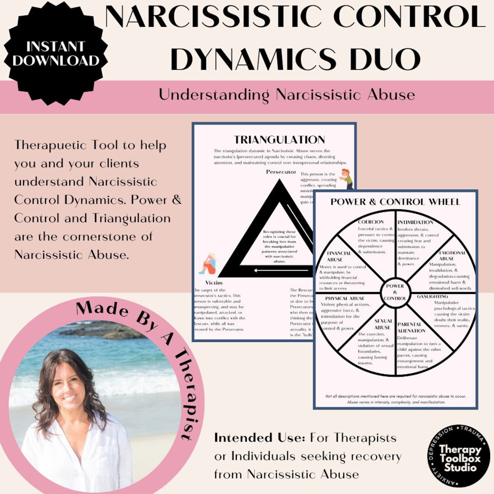 Narcissist, Abuse, Triangulation, Power and Control, Workbook, Anxiety ...