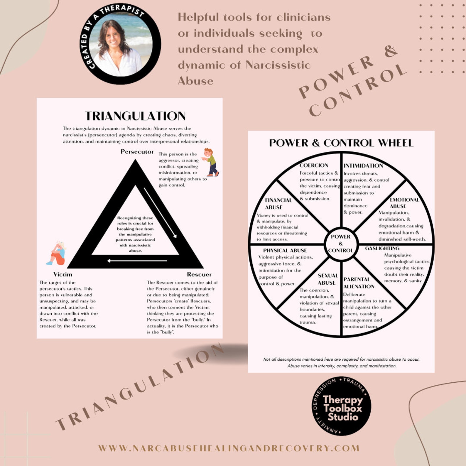 Narcissist, Abuse, Triangulation, Power and Control, Workbook, Anxiety ...