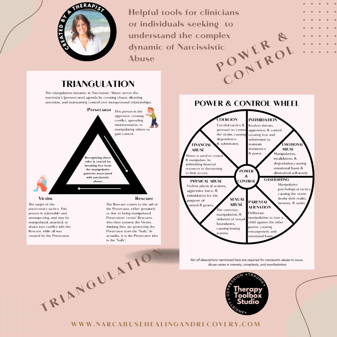 Narcissist, Abuse, Triangulation, Power and Control, Workbook, Anxiety ...