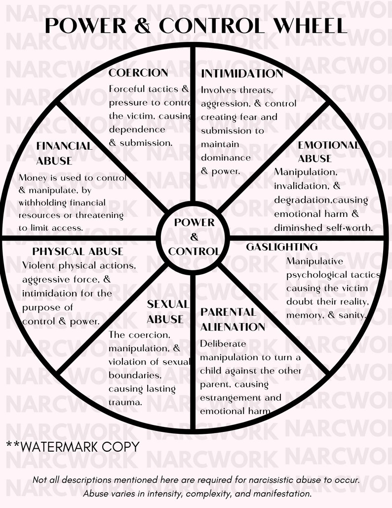 Narcissist, Abuse, Triangulation, Power and Control, Workbook, Anxiety ...