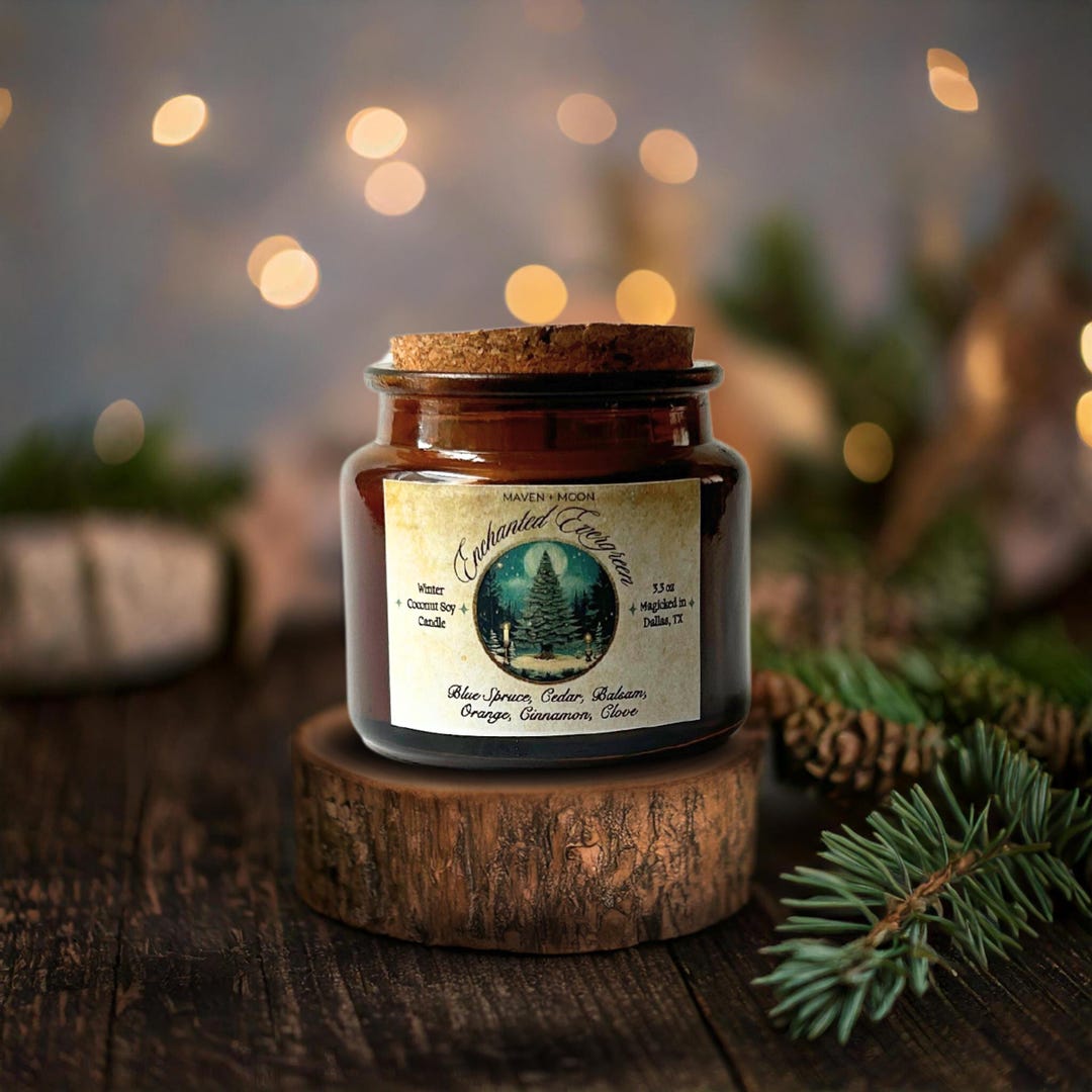Enchanted Evergreen Apothecary Candle Coconut Soy, Handcrafted, Clean ...
