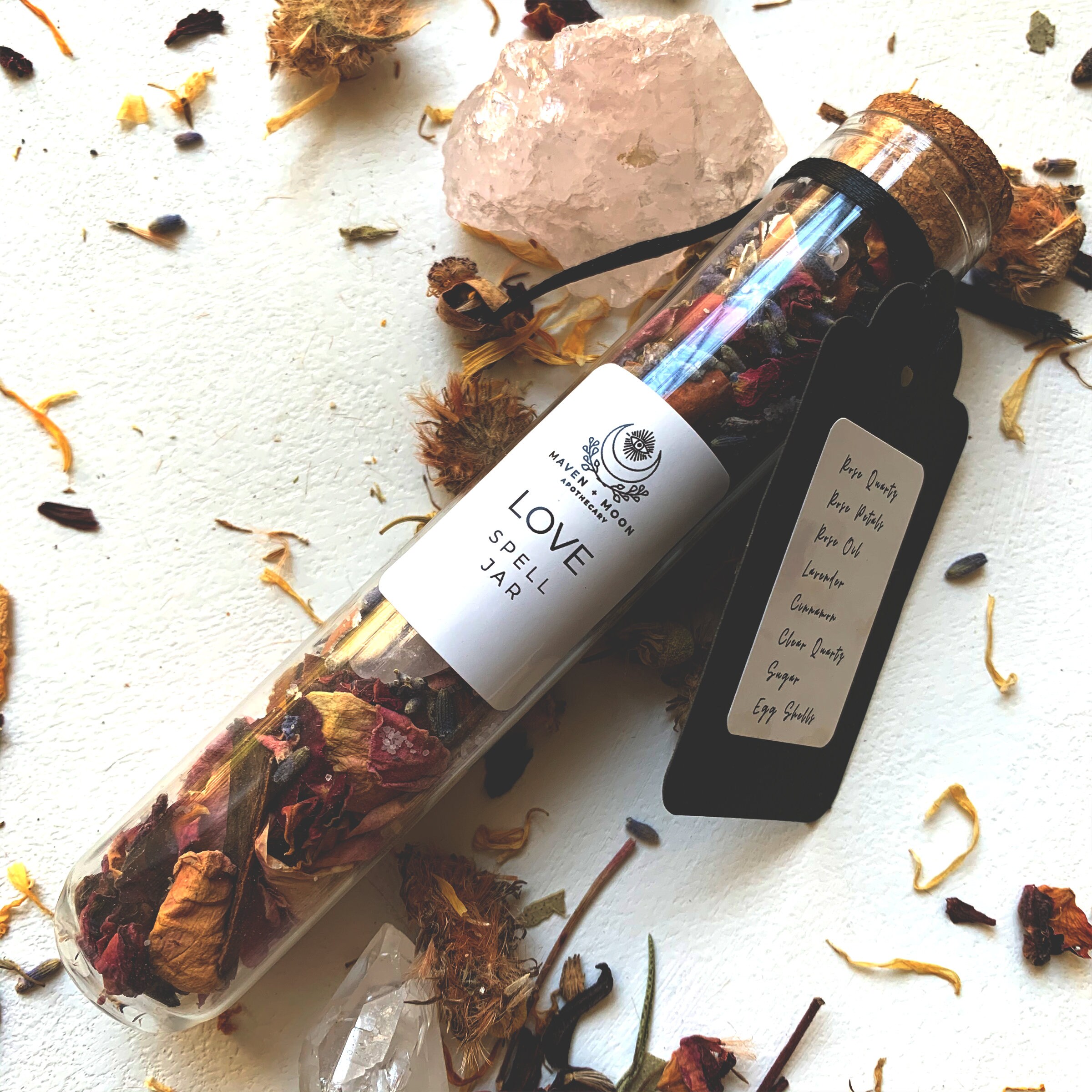 Spell Jars Botanical Jars Dried Herbs Crystals Witch | Etsy