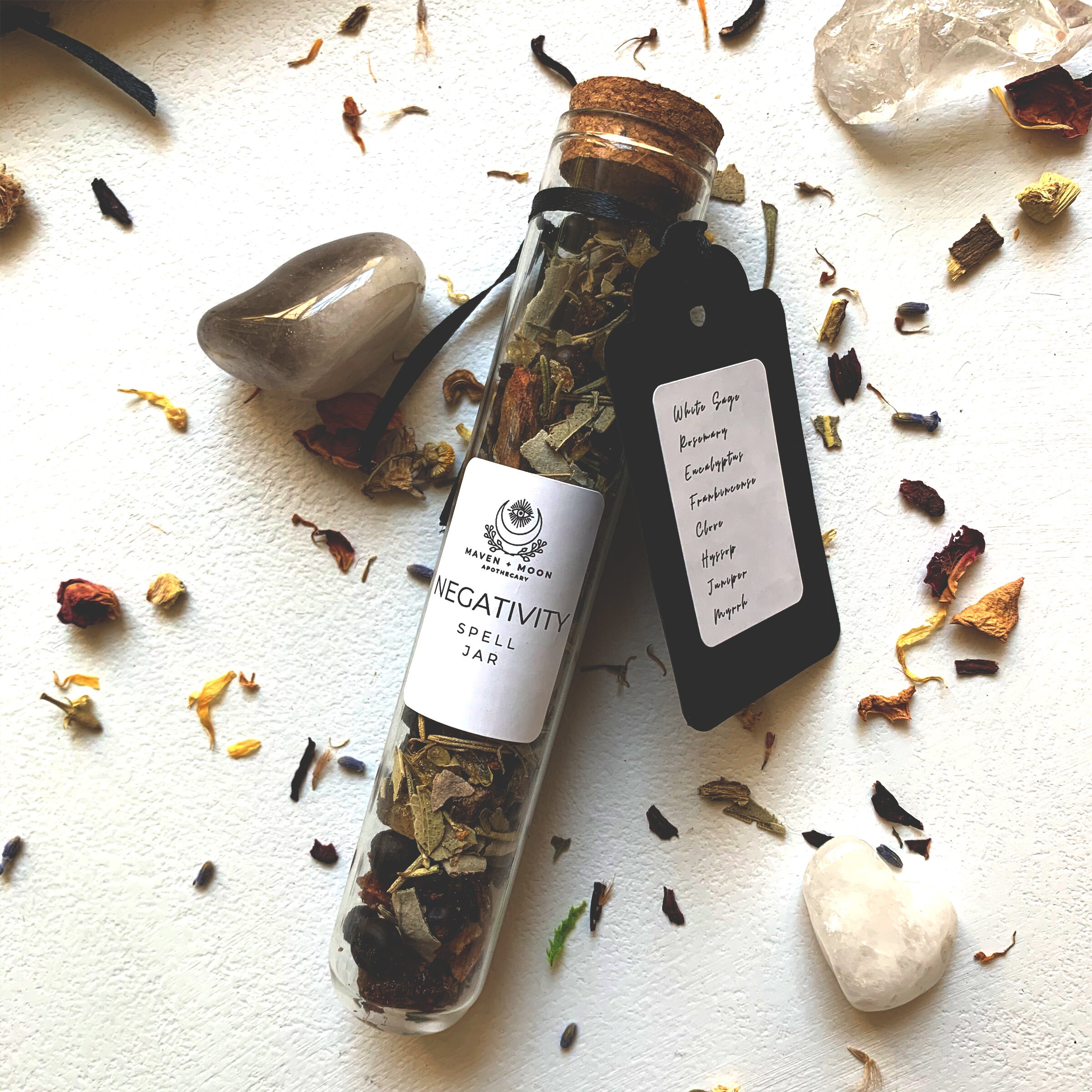 Spell Jars Botanical Jars Dried Herbs Crystals Witch | Etsy
