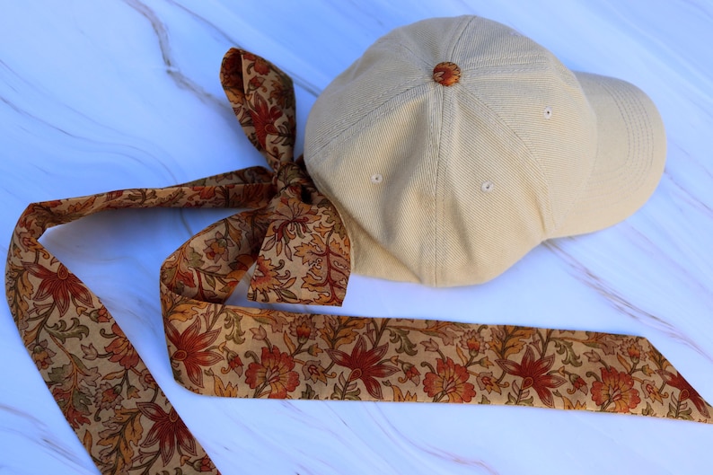 Cotton Baseball Cap With Silk Bow - Etsy