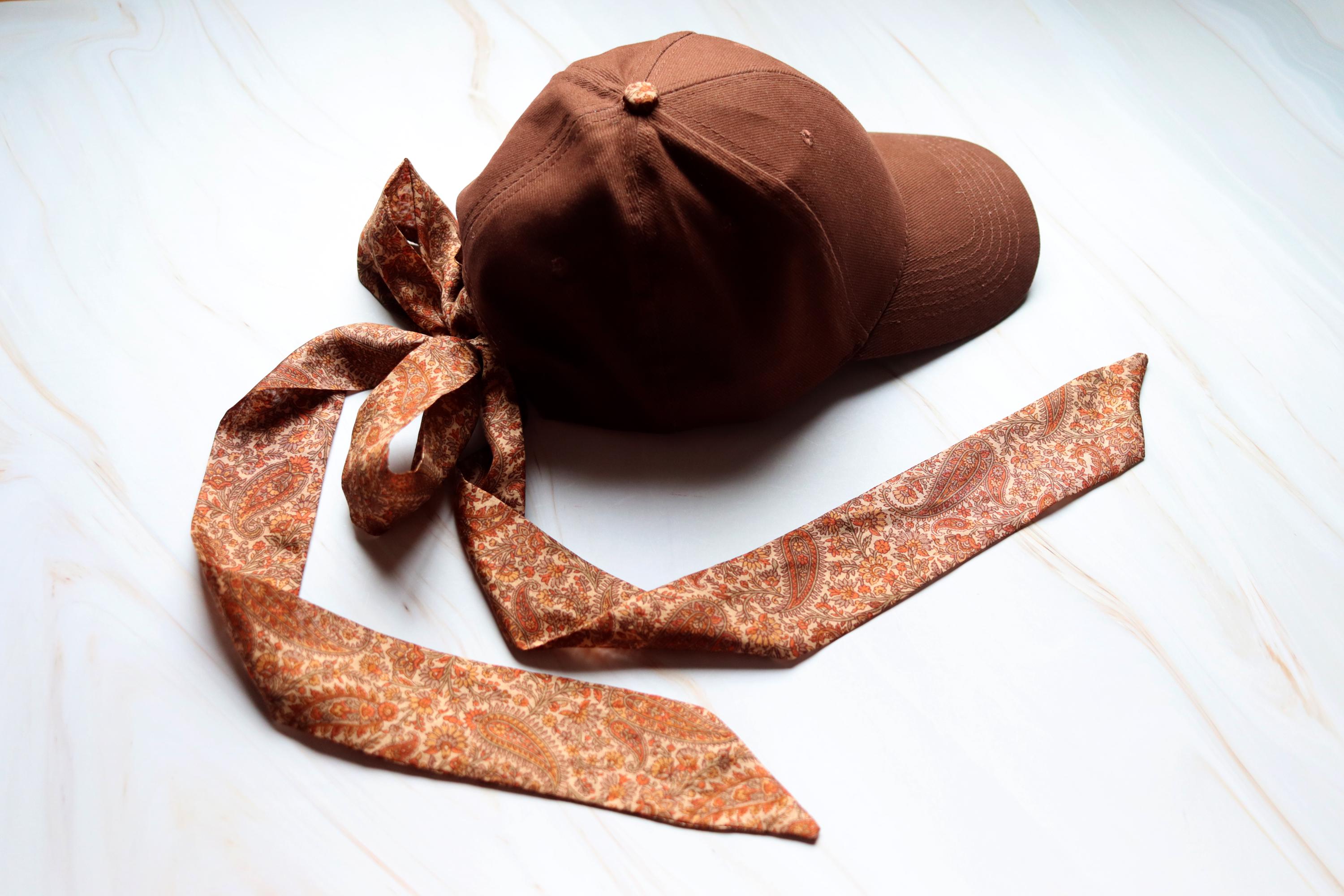 Cotton Baseball Cap With Silk Bow - Etsy