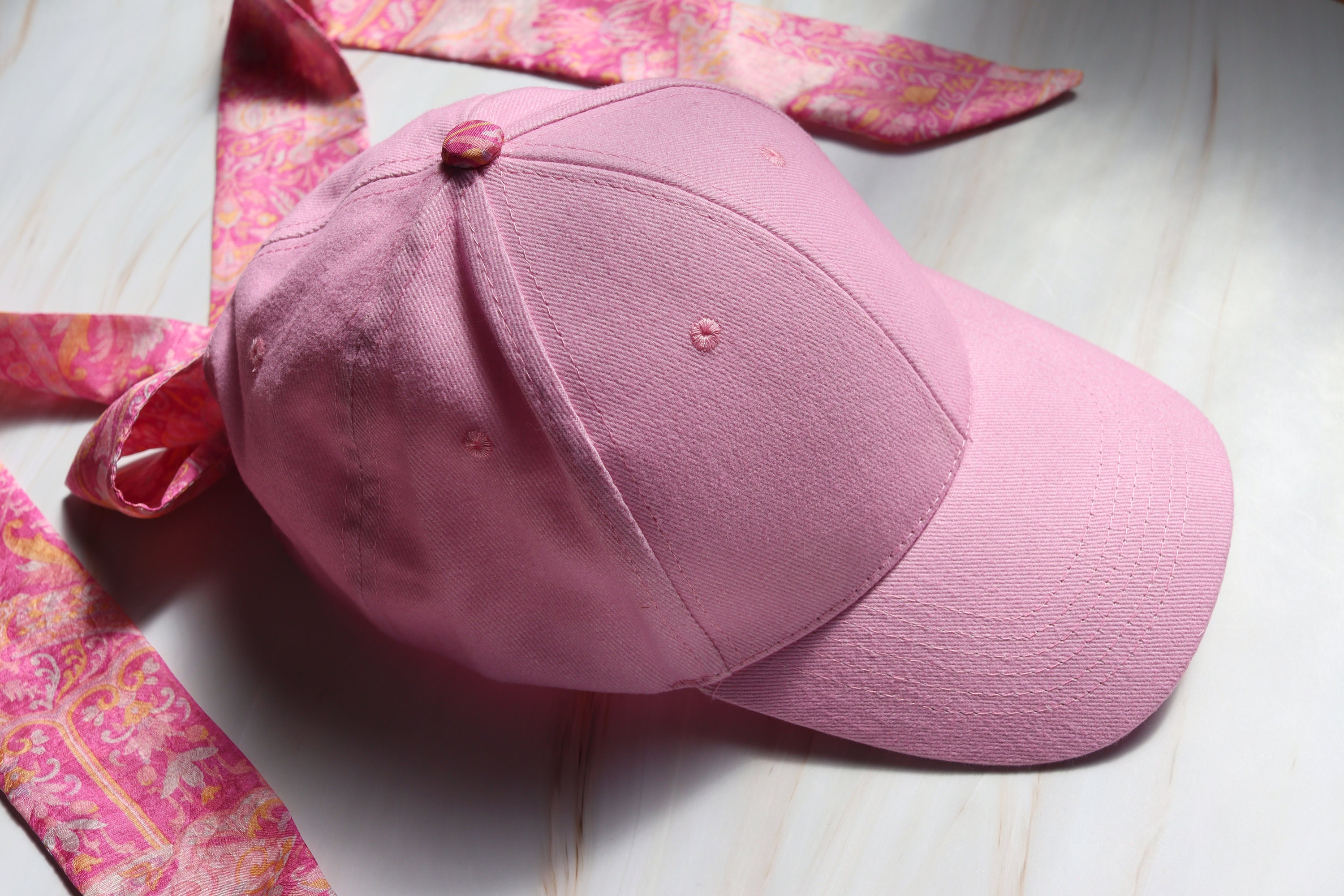 Baseball Cap With Silk Bow - Etsy