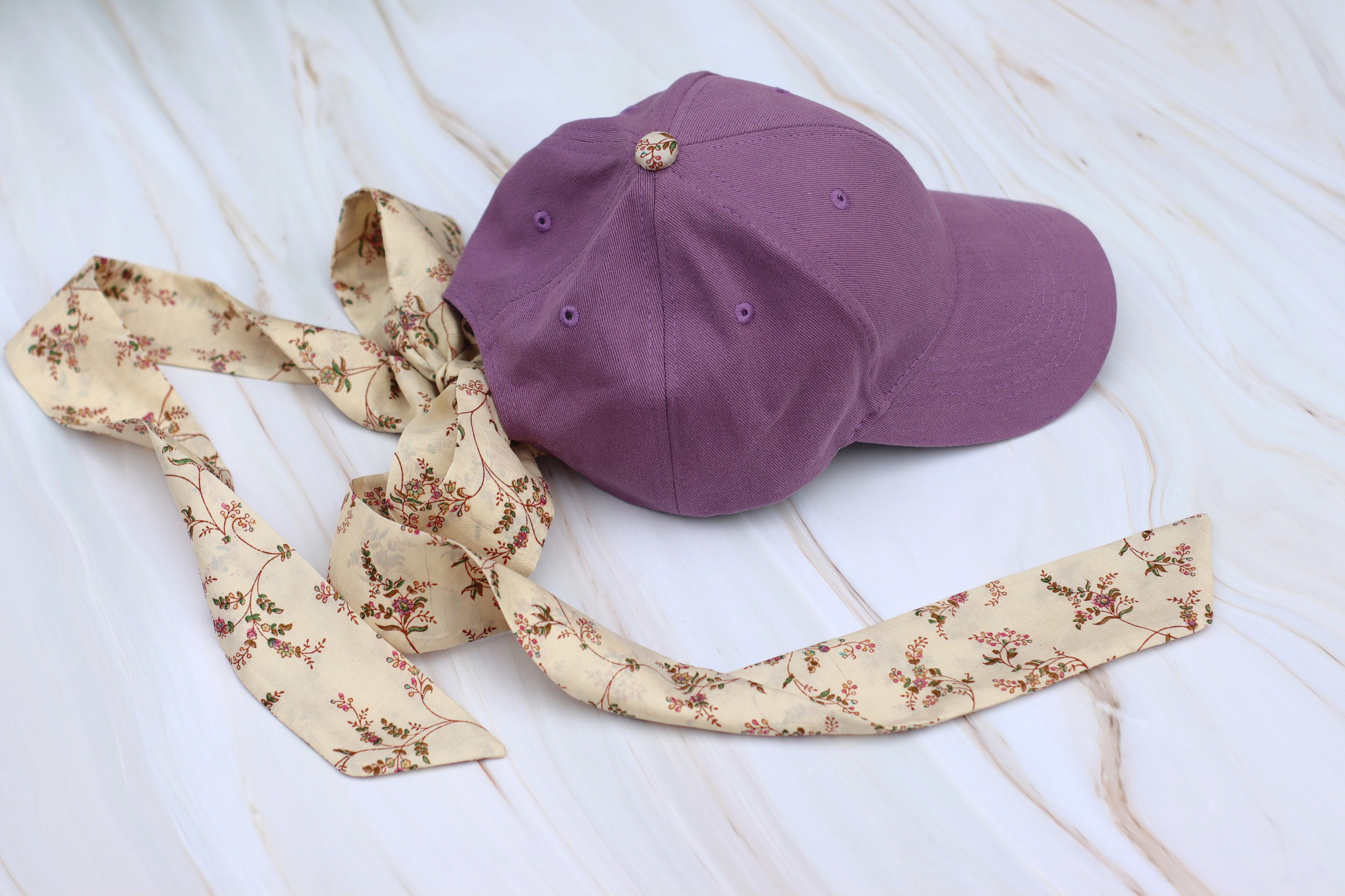 Baseball Cap With Silk Bow - Etsy