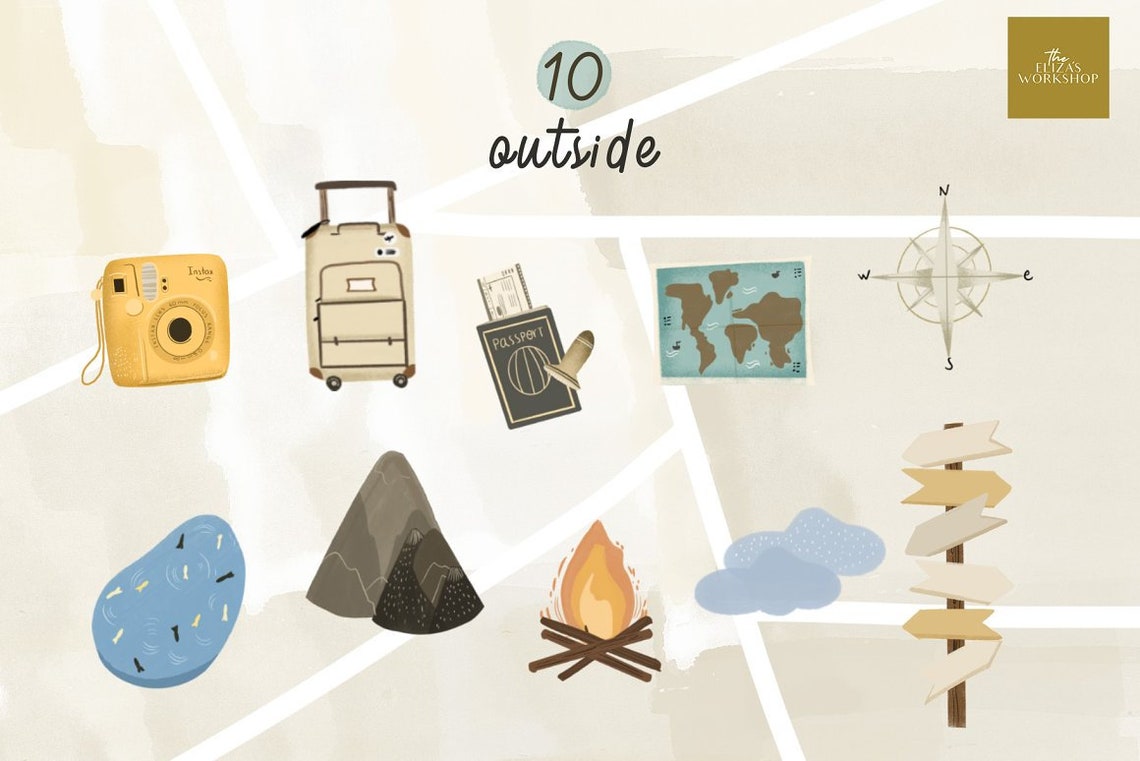 Maps Everywhere Map Creator Clipart, Maps, Illustrations, Invitations ...