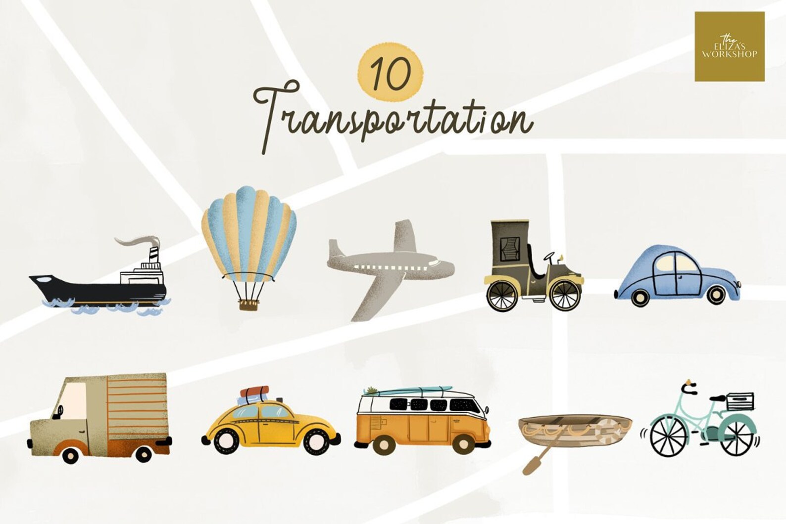 Maps Everywhere Map Creator Clipart, Maps, Illustrations, Invitations ...