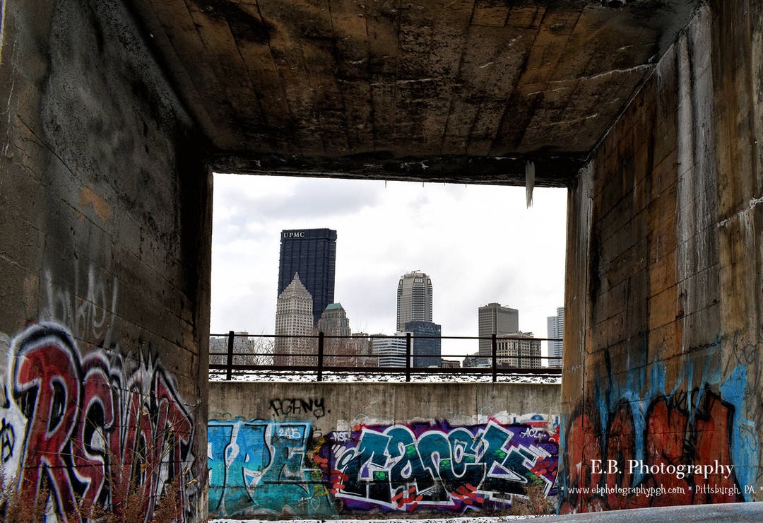 Pittsburgh Skyline - Pittsburgh Art - Pittsburgh Graffiti Art ...