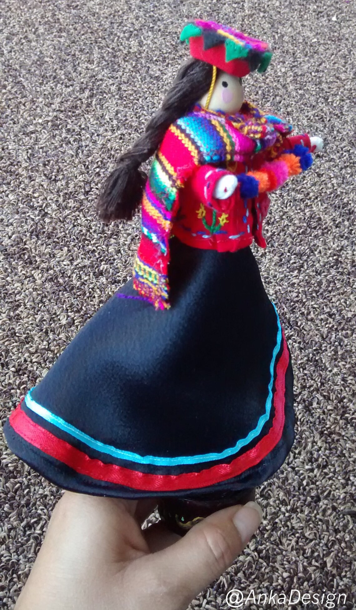 Andean Folkloric Dancer Peruvian Doll Andean Women Collectible Andean ...